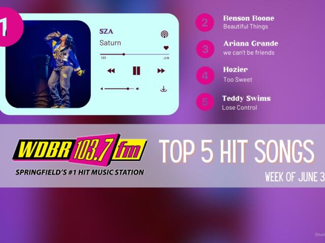WDBR Top 5 hottest songs in Springfield - Capitol City Now