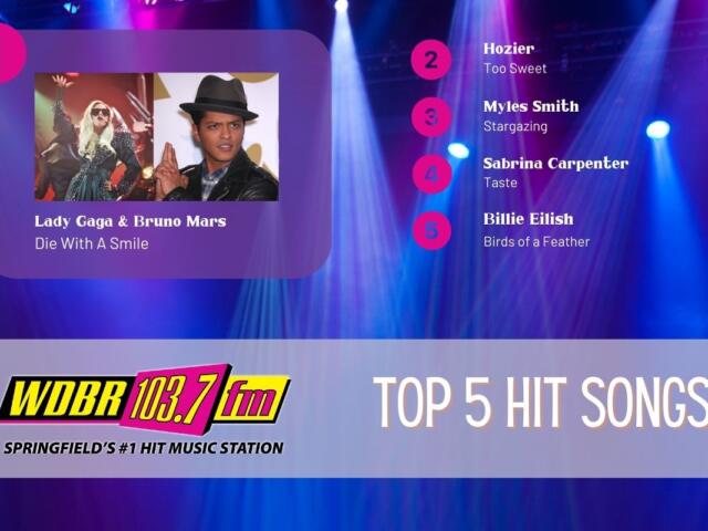 WDBR TOP 5: Lady Gaga and Bruno Mars have the biggest hit in the Capital City - Capitol City Now