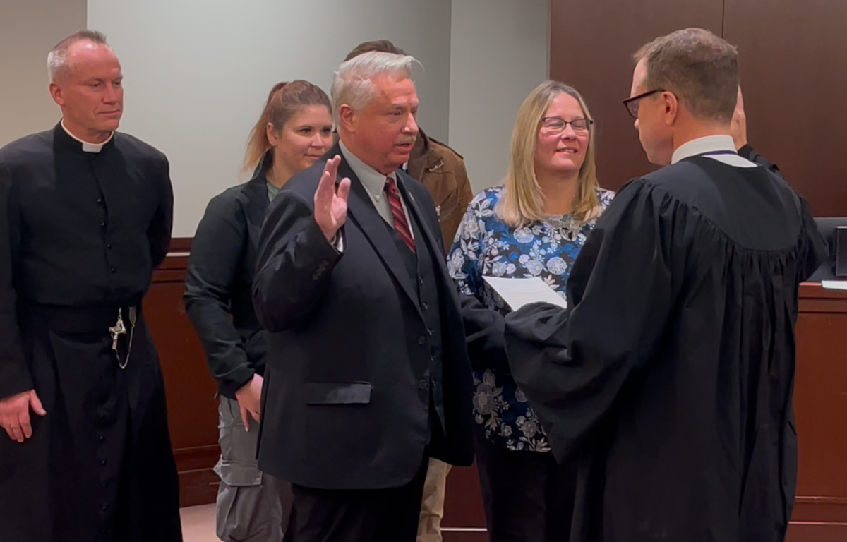 Frank Lesko sworn in Monday and plans to hold both positions until ...