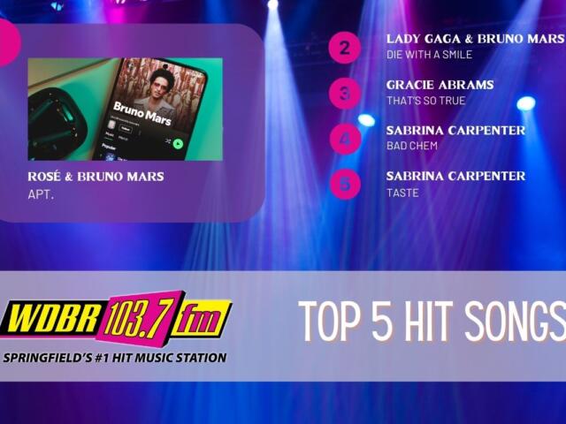 WDBR Top 5: Bruno Mars and hang on to top spot - Capitol City Now